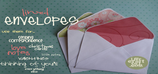 How To Make Lined Envelopes | Live Craft Eat