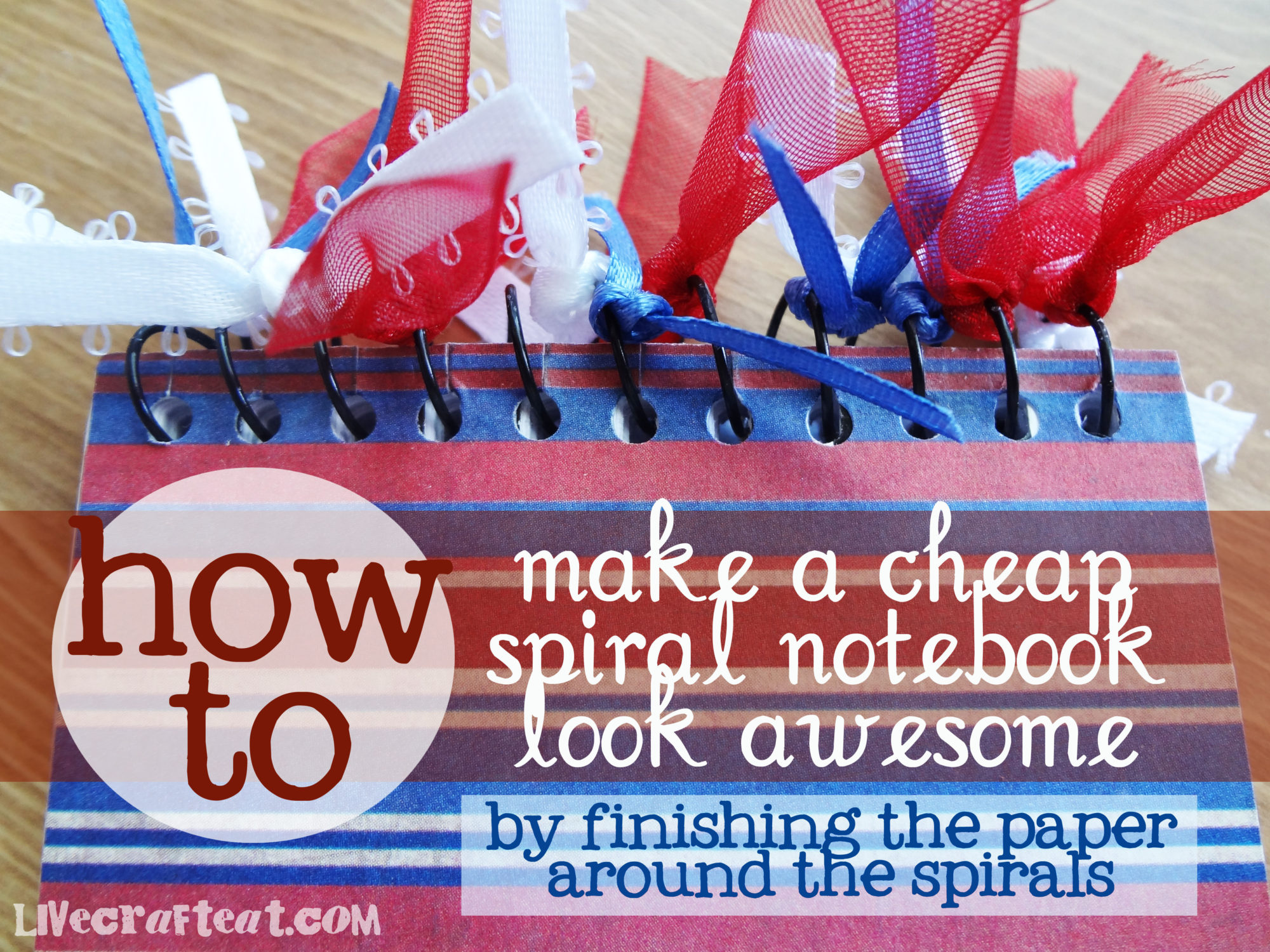 How To Decorate A Notebook - Notebook Decorating Ides | Live Craft Eat