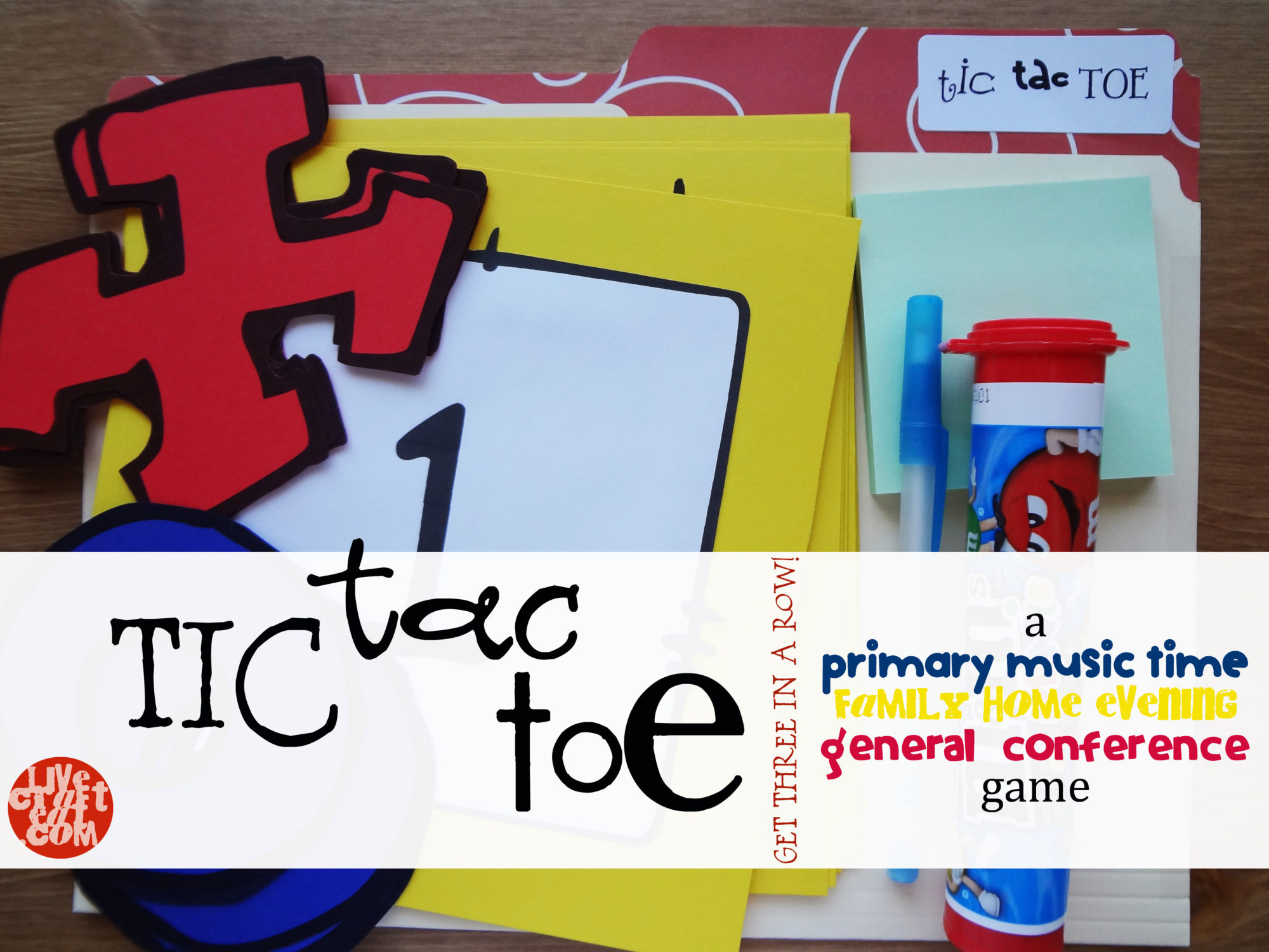 LDS Primary Music Time Game & Idea - Tic Tac Toe | Live Craft Eat