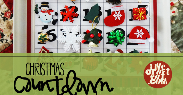 how to make a cookie sheet christmas countdown | Live Craft Eat