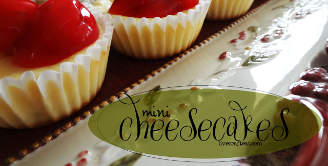 Mini Cheesecake Recipe | Live Craft Eat