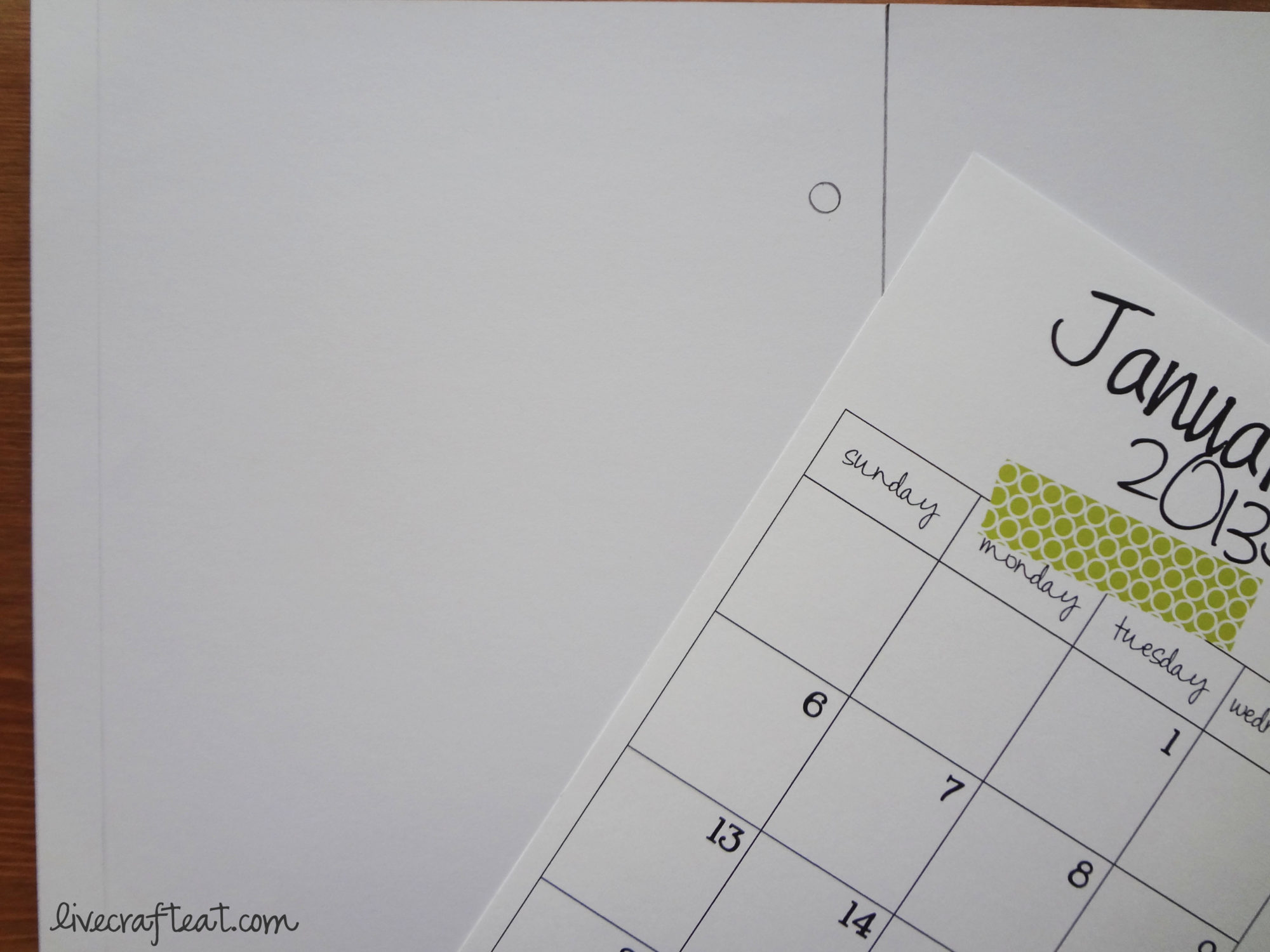 DIY Planner From A Cereal Box 2013 - Free Printables | Live Craft Eat