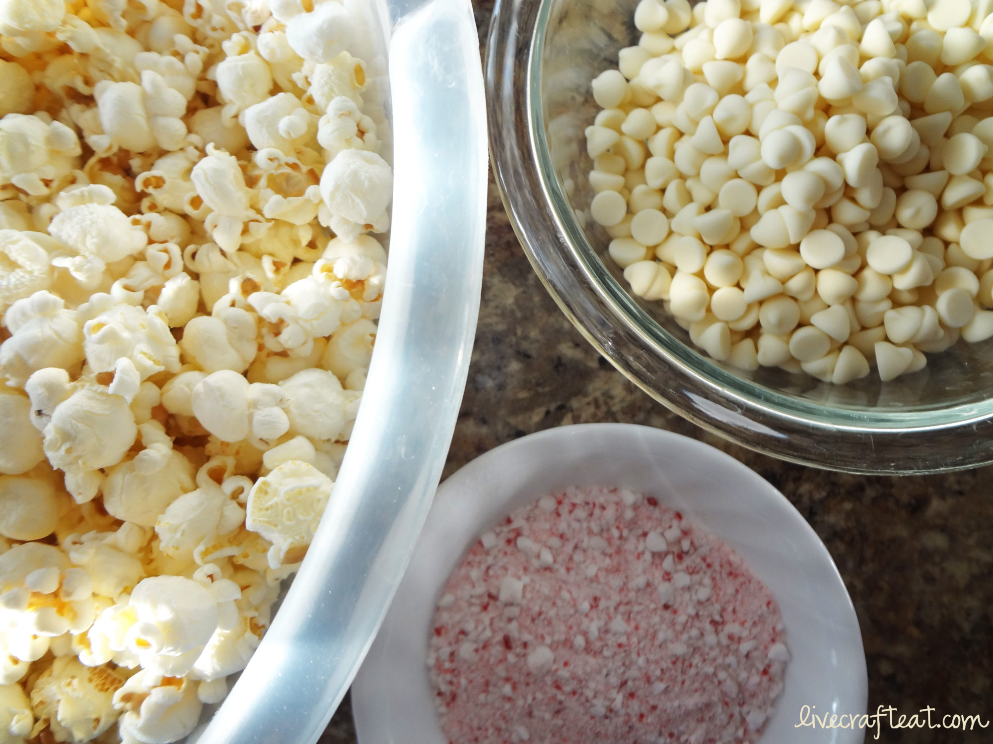 Candy Cane Popcorn Recipe | Live Craft Eat