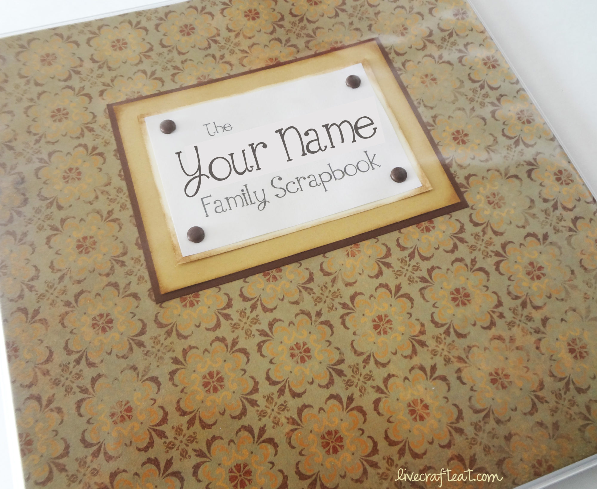 How To Make A Family Scrapbook | Live Craft Eat