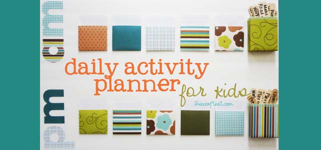 Daily Activity Planner For Kids | Live Craft Eat