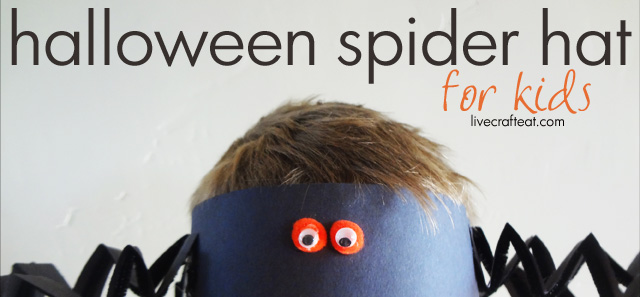 Halloween Craft Idea For Kids - Spider Hat | Live Craft Eat