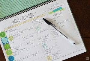 Free Weekly Menu Planner For The Entire Year - Spiral Notebook | LCE