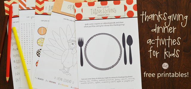 Thanksgiving Activities For Kids - Free Printables | Live Craft Eat