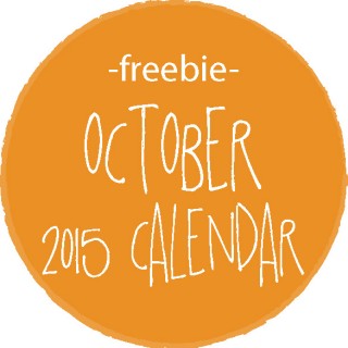 October 2015 Calendar - Free Printable | Live Craft Eat