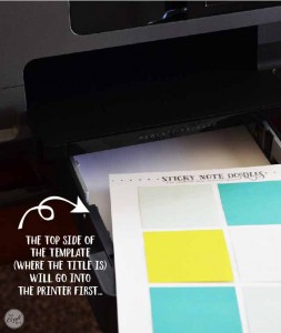 Free Template For DIY Printable Sticky Notes | Live Craft Eat