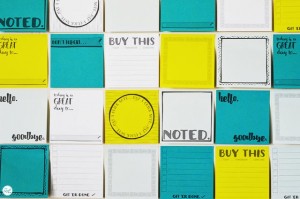 Free Template For DIY Printable Sticky Notes | Live Craft Eat