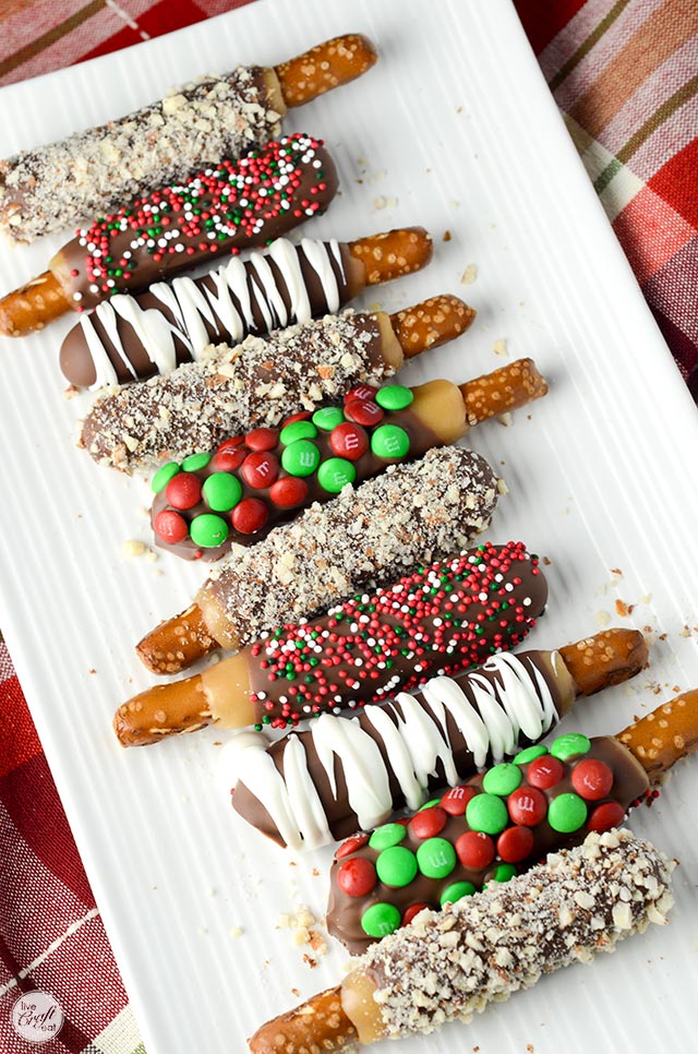 How To Make Chocolate Caramel Covered Pretzel Rods | Live Craft Eat
