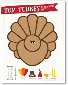 Printable Turkey Playdough Mat For Kids | Live Craft Eat