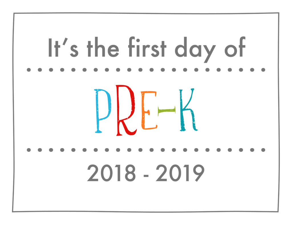 First Day Of School Printables - FREE - 21 Layouts of Pre-K - 6th ...