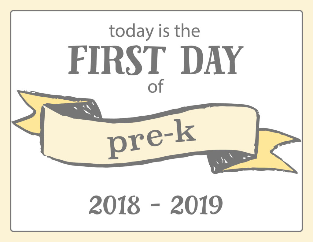 First Day Of School Printables - FREE - 21 Layouts of Pre-K - 6th ...
