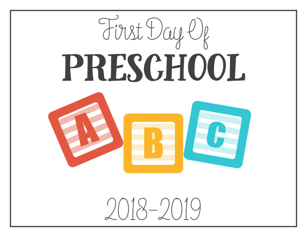 First Day Of School Printables - FREE - 21 Layouts of Pre-K - 6th ...