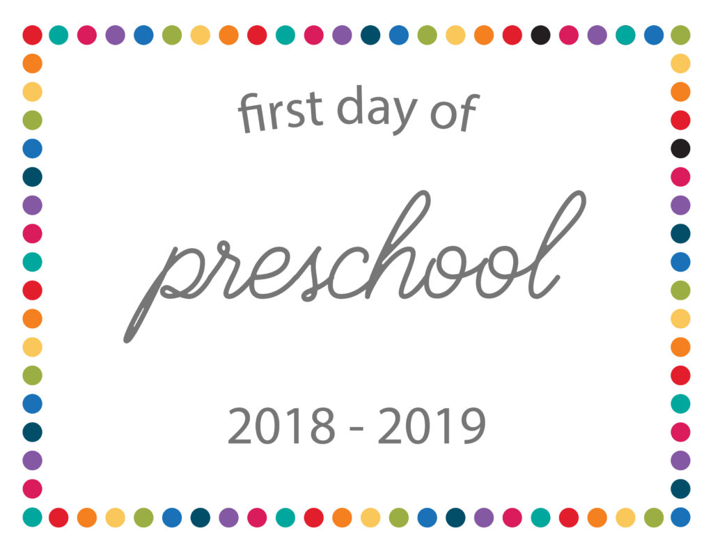 First Day Of School Printables - FREE - 21 Layouts of Pre-K - 6th ...