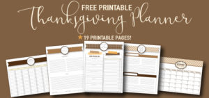 Free Printable Thanksgiving Planner - 19 Printable Pages | Live Craft Eat