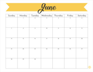 June 2020 Calendar - Free Printable | Live Craft Eat