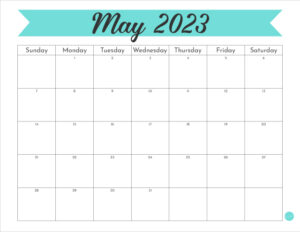 May 2023 Calendar - FREE Printable | Live Craft Eat