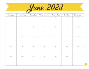 June 2023 Calendar - FREE Printable | Live Craft Eat