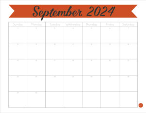 September 2024 Calendar - Free Printable | Live Craft Eat